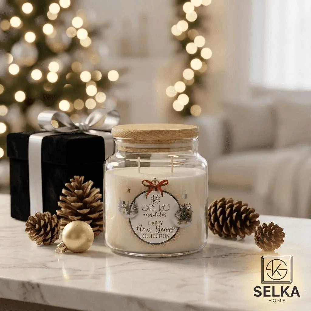 Selka Home 2'li New Year’s Büyük Boy Special Kokulu Mum – Yılbaşı Özel ...